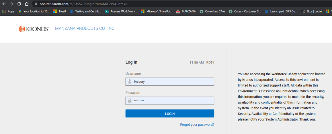 Dashboard Setup – MANZANA