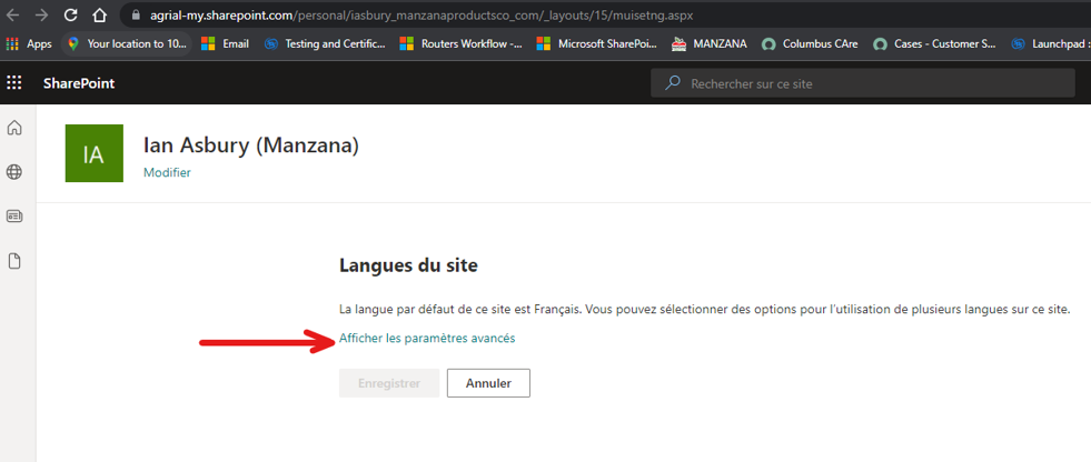 Change Your Default Language from French to English in OneDrive – MANZANA
