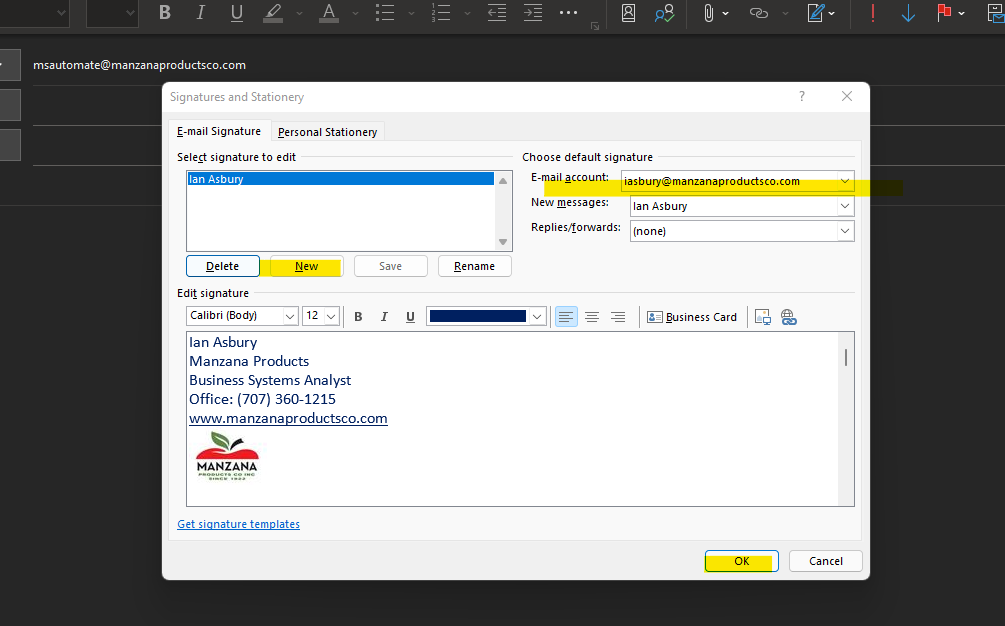 How To Create Outlook Email Signatures – MANZANA